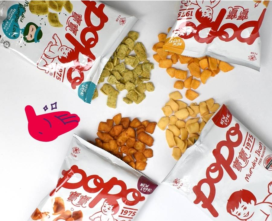 POPO Spicy Chicken Flavor Fish Muruku 12g x 24 Packets